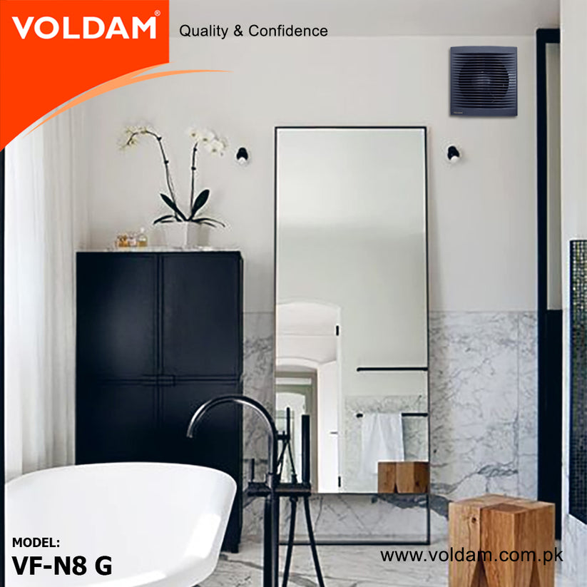 Voldam Slim, Unique & Stylish Exhaust Fan Elegant Grey – VOLDAM
