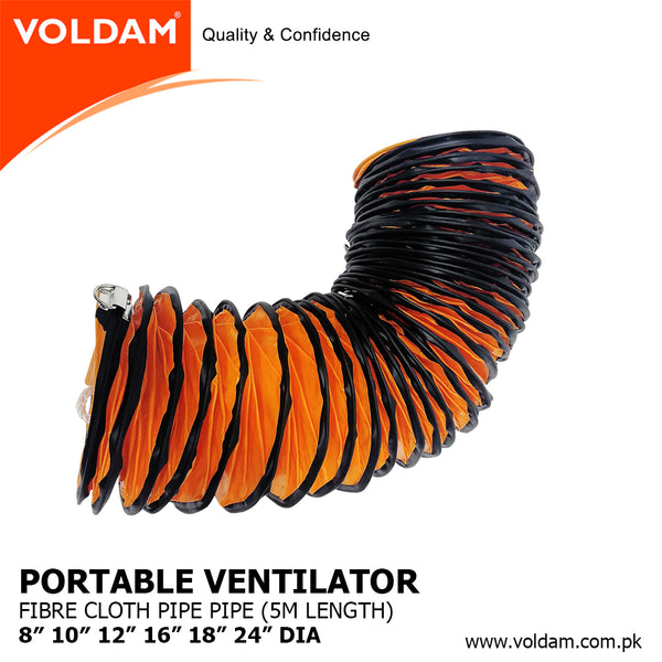Voldam Fiber Cloth Pipe for Ventilator Fan 3 Meters Length – VOLDAM