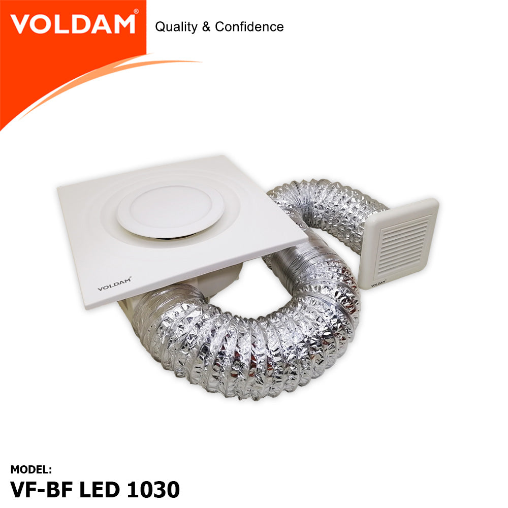 Voldam Ceiling Mount Exhaust Fan with Light – VOLDAM